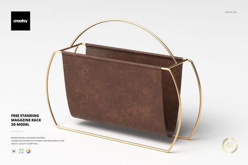 Free Standing Magazine Rack 3D Model | Creatsy®