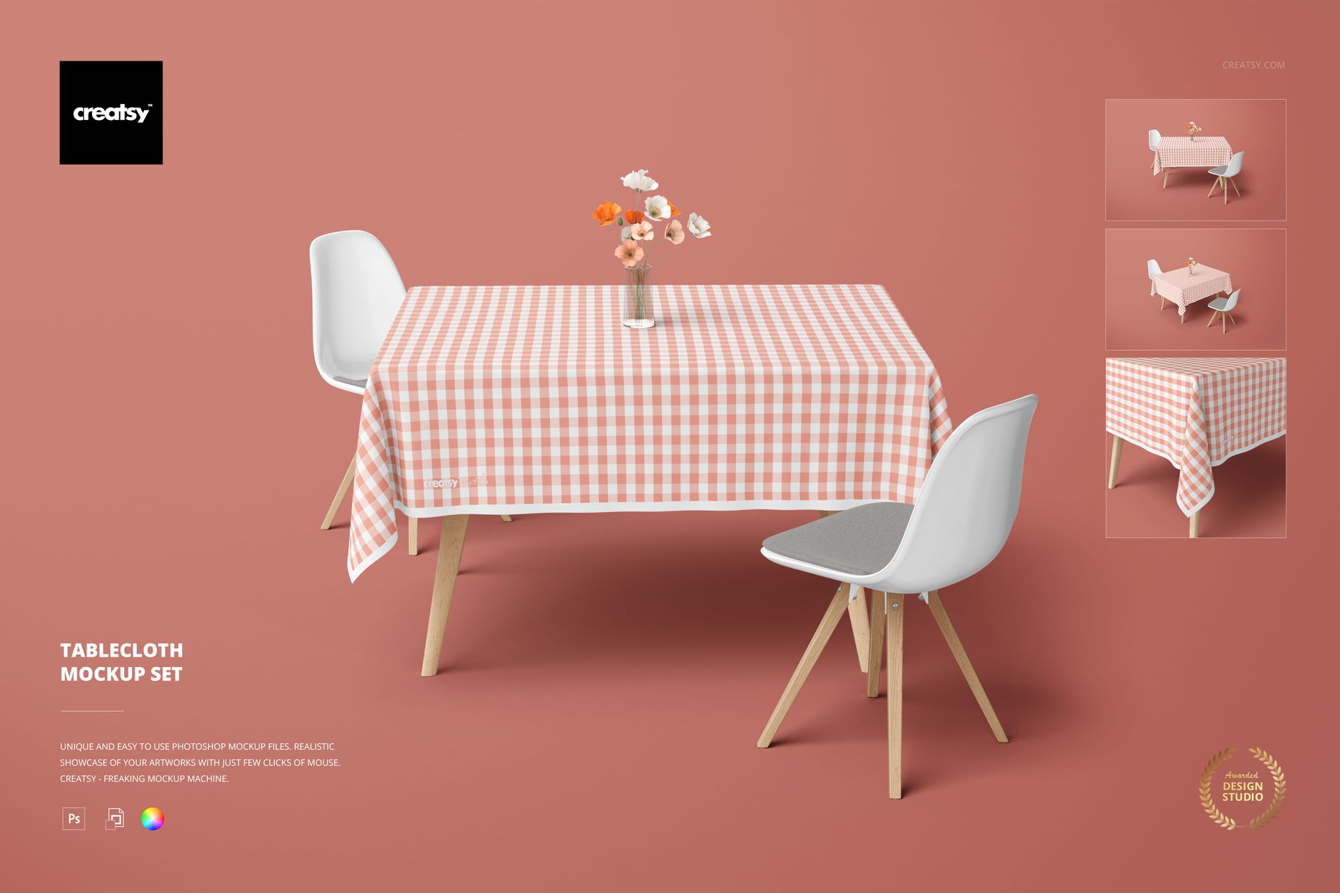 Tablecloth Mockup Set | Creatsy®
