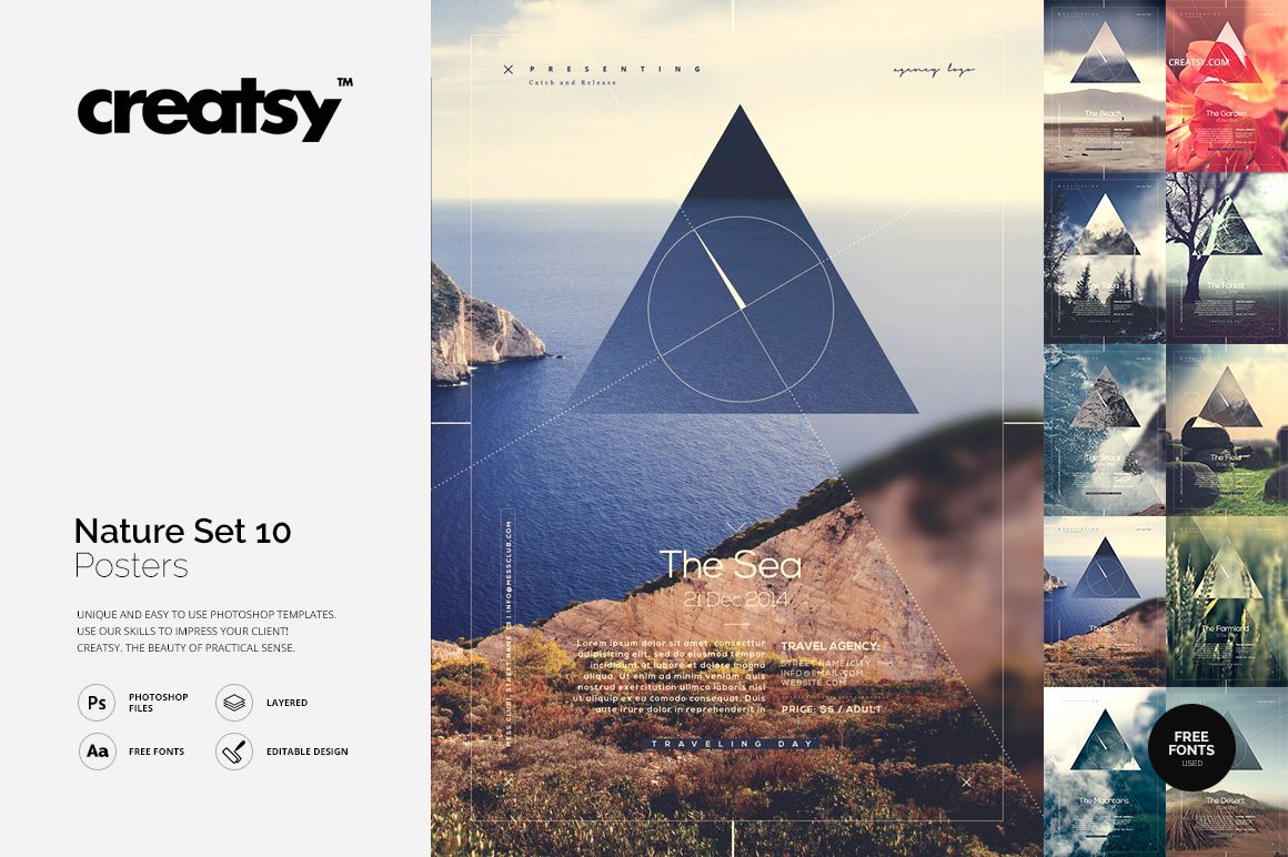 Nature Set 10 Posters | Creatsy®